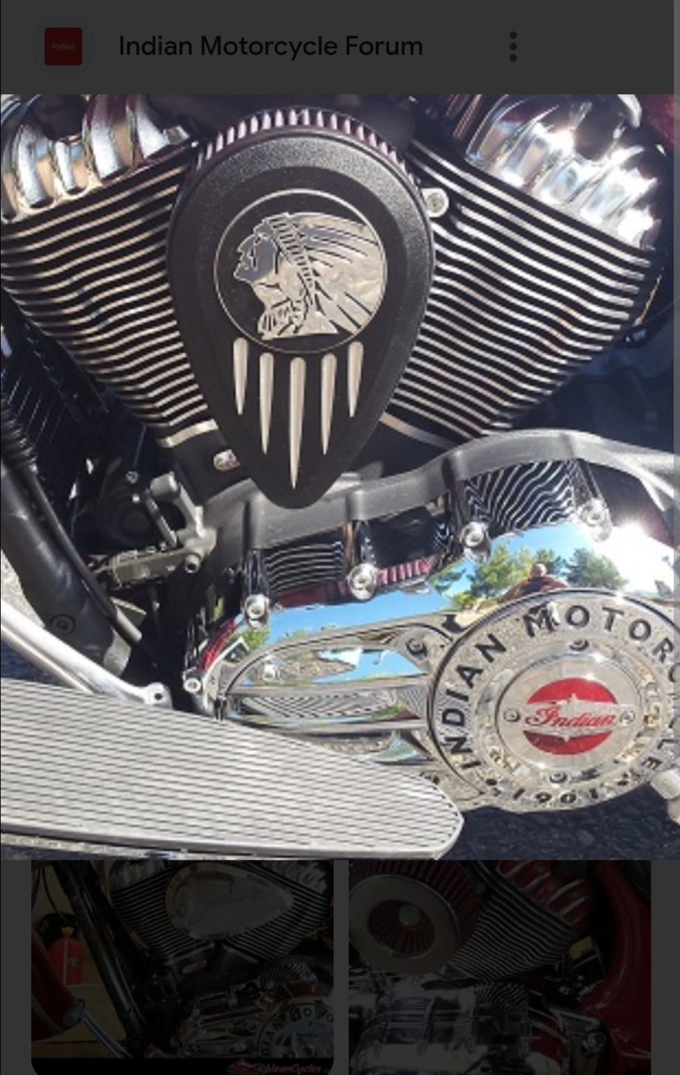 MeanCycles | TEARDROP VERTICAL INDIAN HEAD AIR INTAKE - Part No: TH-2023-B