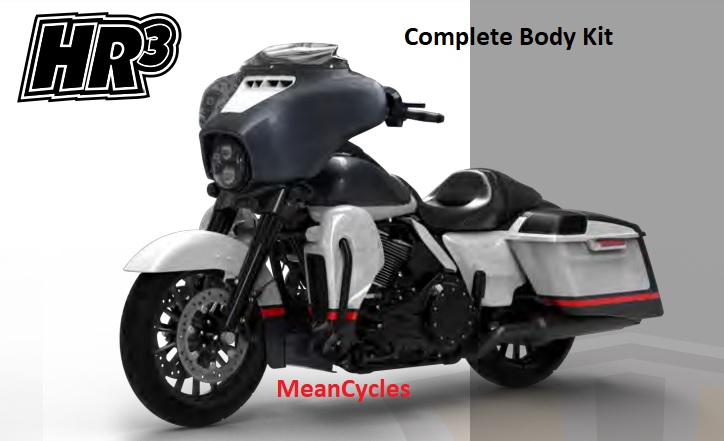 MeanCycles | STREET GLIDE CVO 2014-UP COMPLETE BODY KIT CHARRED STEEL ...