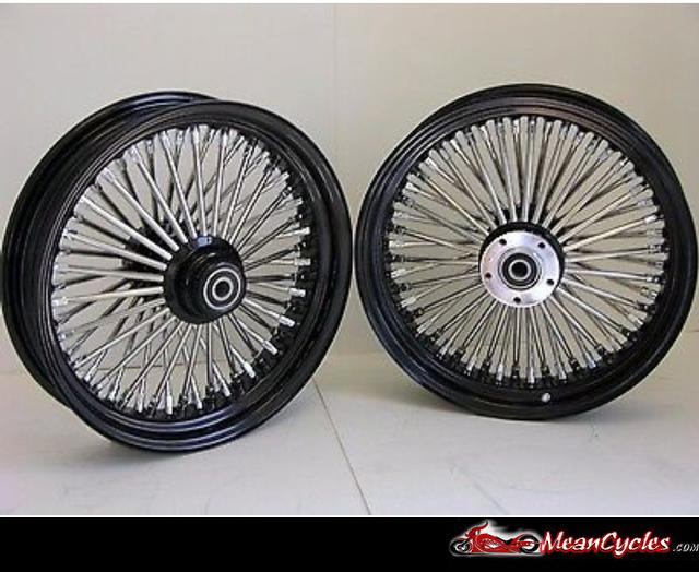 MeanCycles | FAT SPOKES SET OF WHEELS FOR INDIAN SCOUT (Chrome or black ...