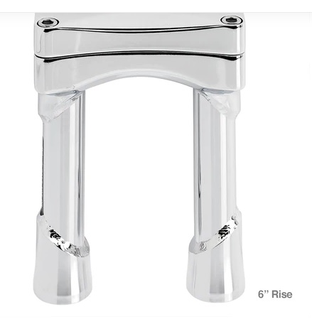 MeanCycles | MURDOCK O/S RISERS 6" 8" 10" 12" - ((BLACK ELECTROPLATE OR ...