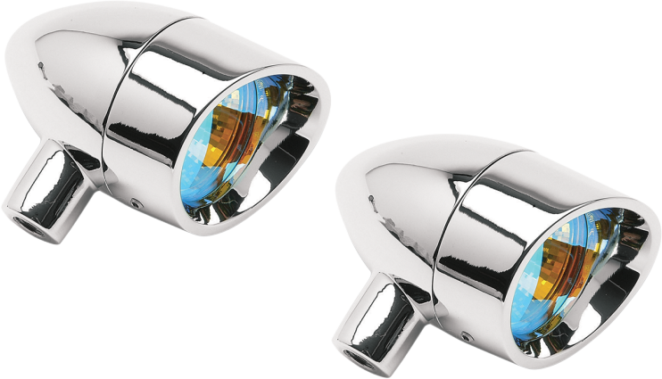 MeanCycles | VIZOR HALOGEN CHROME SMALL BULLET LIGHTS (PAIR) - Part No ...