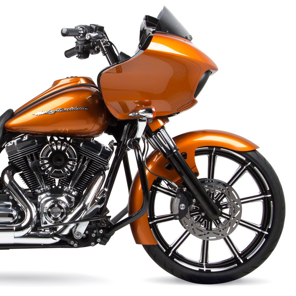 MeanCycles | 9" BLACK MODULAR DRAG BARS FOR HARLEY DAVIDSON ROAD GLIDE ...