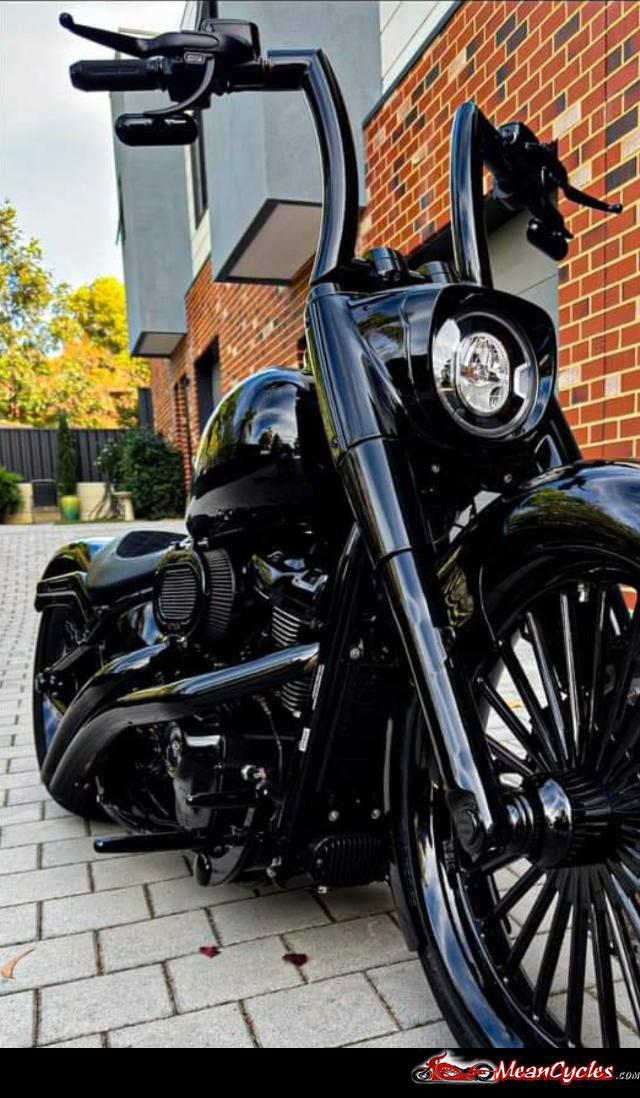 MeanCycles | 2” THICK REVERSE HIGHBALL BARS - Part No: 2RH12-1C